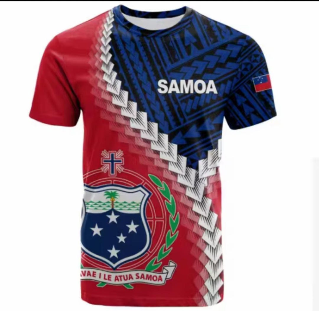 Samoan T-shirt | Coat of Arms | Polynesian Tribal Shirt - Etsy