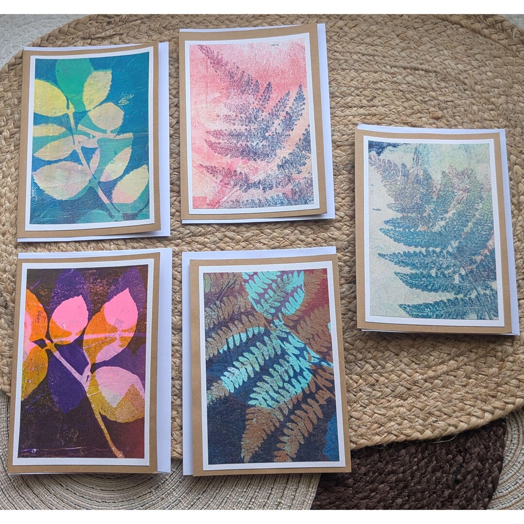Botanical Art Print Greeting Cards: Nature Note Cards Set - 5x7 - Etsy