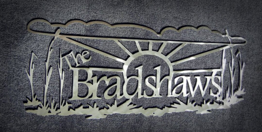 Custom 2D Family Name Signs - Etsy