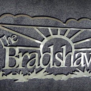 Custom 2D Family Name Signs - Etsy