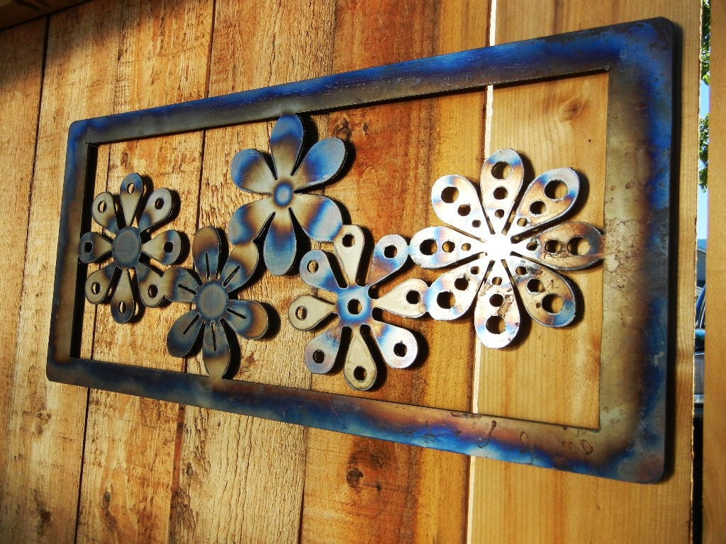 Daisy Chain Metal Art for Outoors or Indoors - Etsy