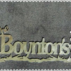 Custom 2D Family Name Signs - Etsy