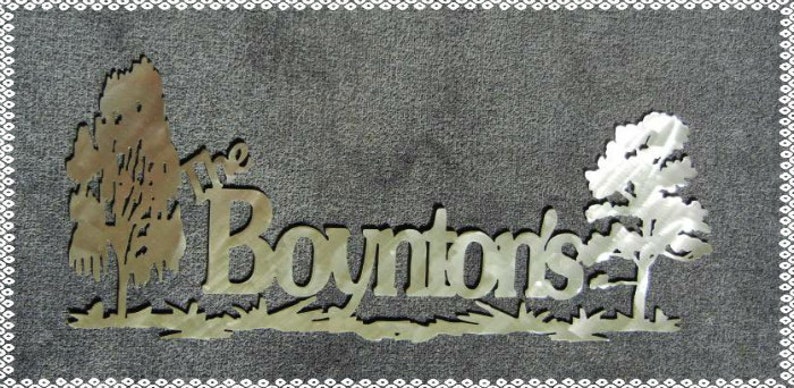 Custom 2D Family Name Signs | Etsy