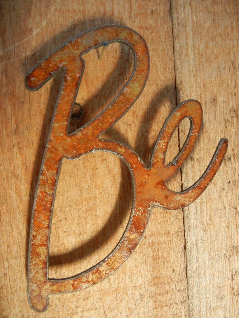 Be Metal Word Art for Indoors or Outoors | Etsy