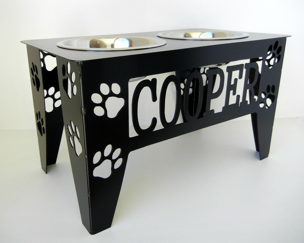 Custom Raised Dog Bowl Stand Large - Etsy