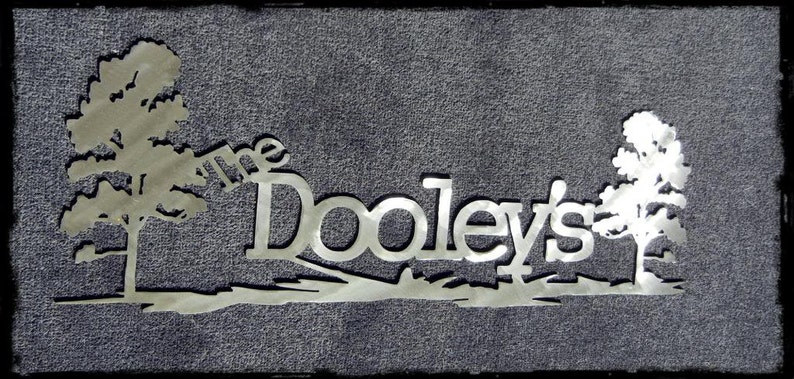 Custom 2D Family Name Signs | Etsy