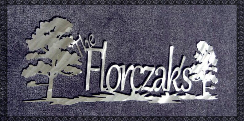 Custom 2D Family Name Signs | Etsy