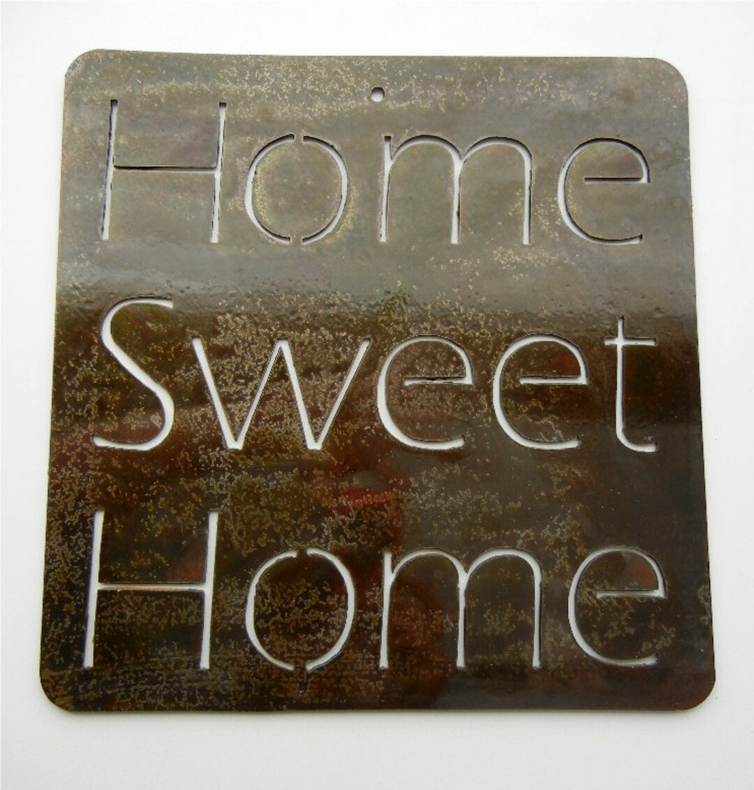 Home Sweet Home, Metal Sign - Etsy