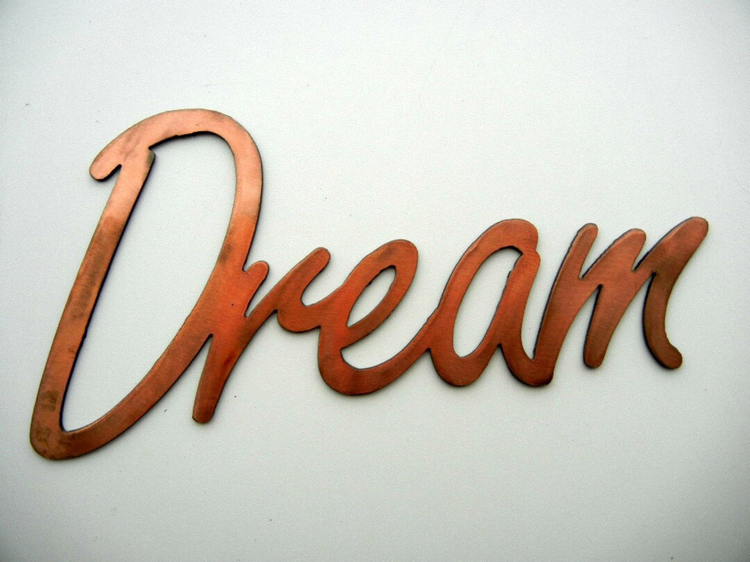 Dream, Metal Word Art - Etsy