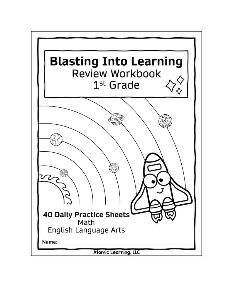 1st Grade - Review Workbook - Etsy