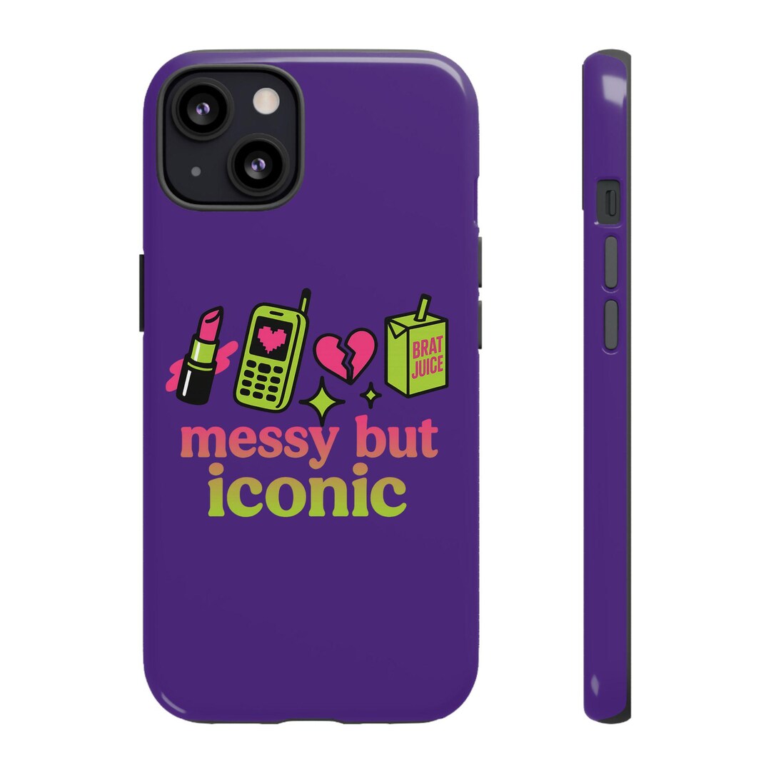 Brat Style Messy but Iconic Phone Case, Y2K Inspired 2000's Aesthetic ...