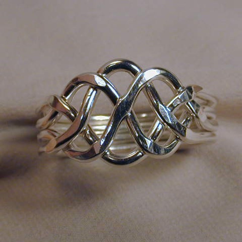 Sterling Puzzle Ring - Etsy