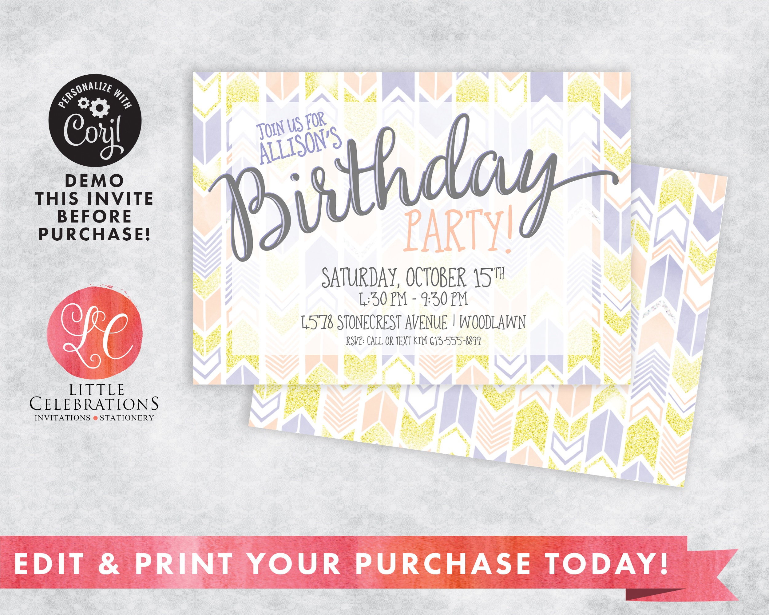 Invitations & Announcements Invitations Paper & Party Supplies Digital ...