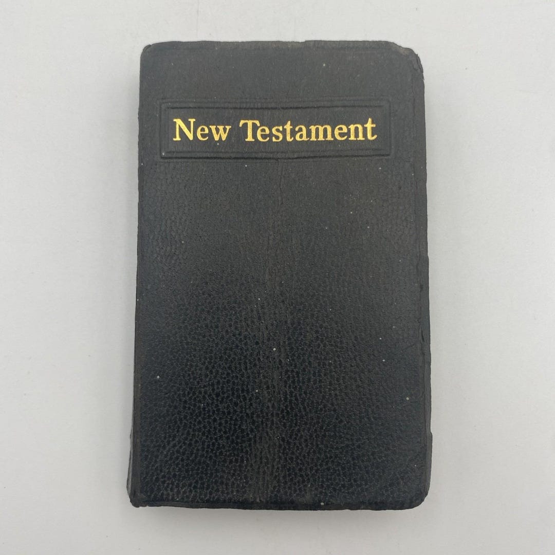 WWII 1941 Military Pocket Bible New Testament Psalms FDR Message to ...