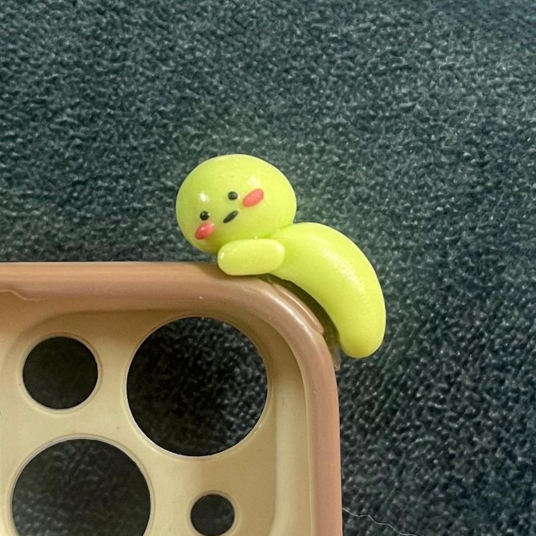 Handmade Smiski Hipper: Cute Phone Charm, Laptop Accessory - Etsy