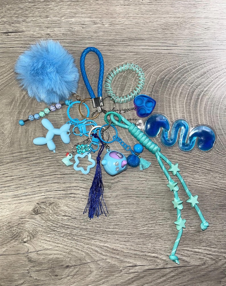 Fidget Keychain for Autism | Keycap Anxiety Jewelry | Sensory Needs ...