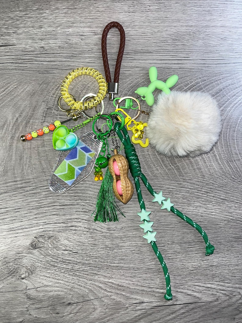 Fidget Keychain for Autism | Keycap Anxiety Jewelry | Sensory Needs ...