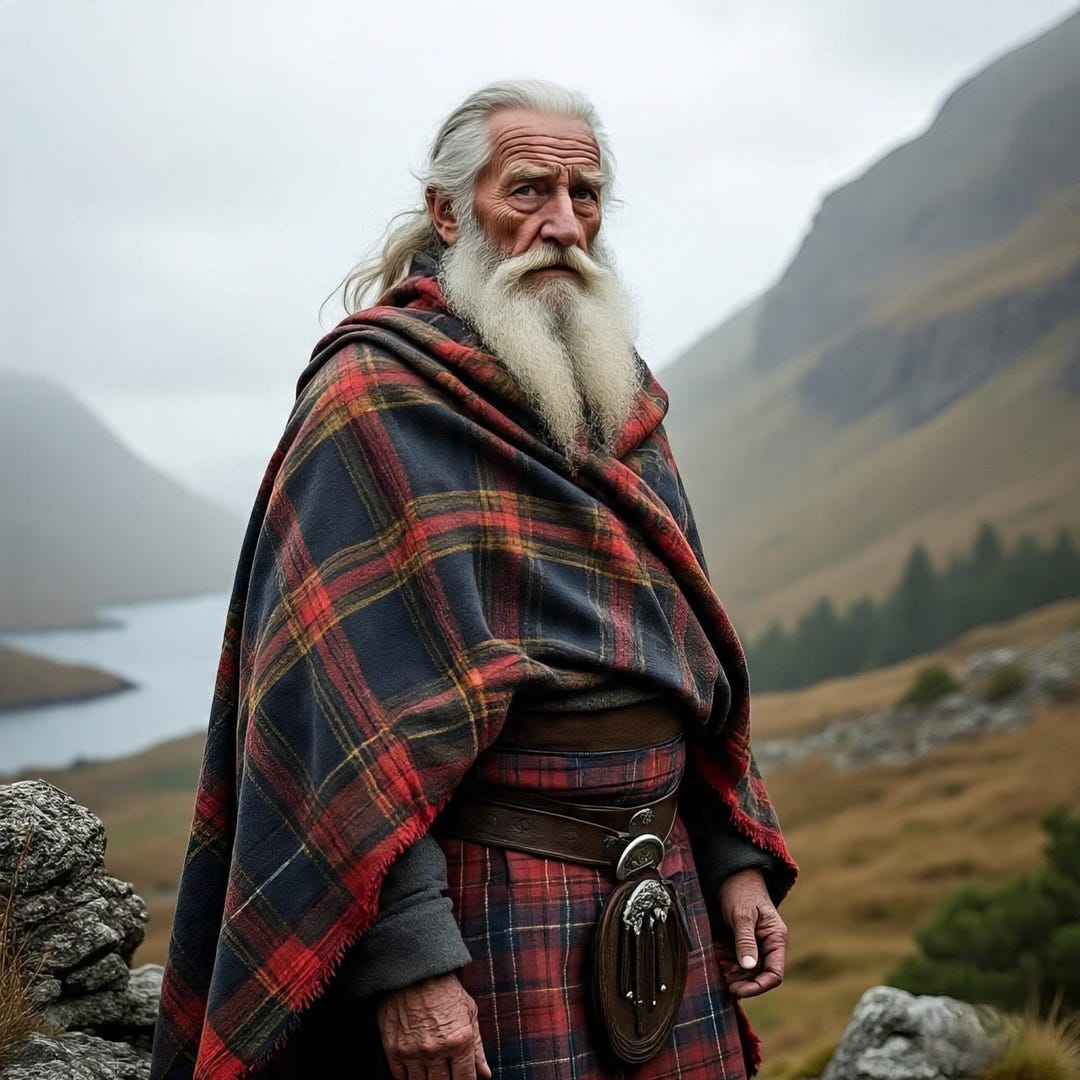 Vintage Scottish Great Kilt Traditional Outlander Great Kilt Handmade ...