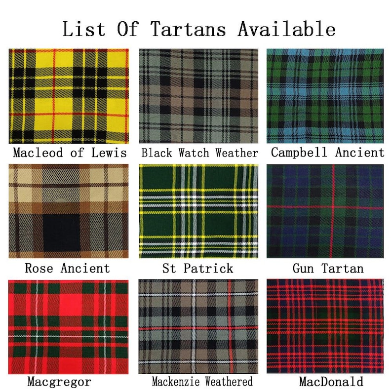 Traditional Scottish Great Kilt Handmade Highland Scottish Tartan Great ...
