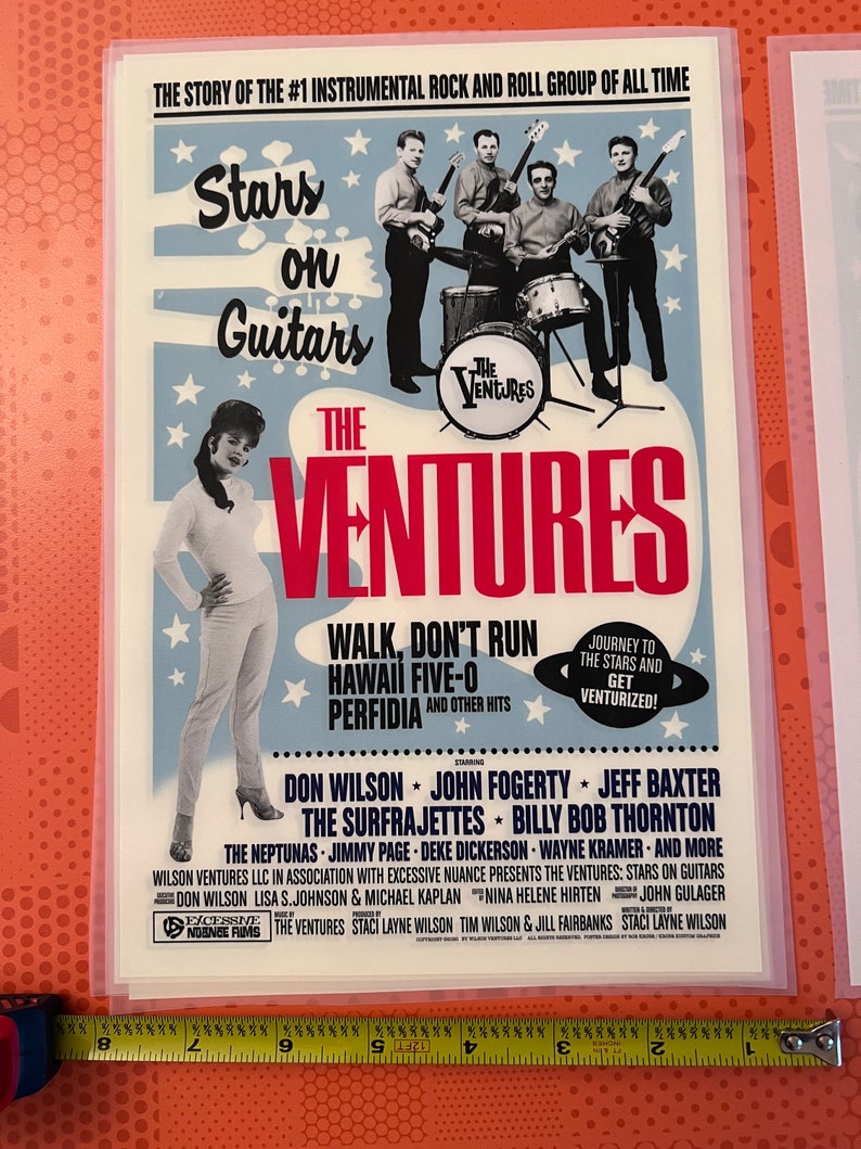 T-shirt the Ventures: Stars on Guitars, Iron-on Large Colorful Image ...