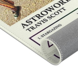 Travis Scott "astroworld" Album Cover Track List Area Rug - Etsy