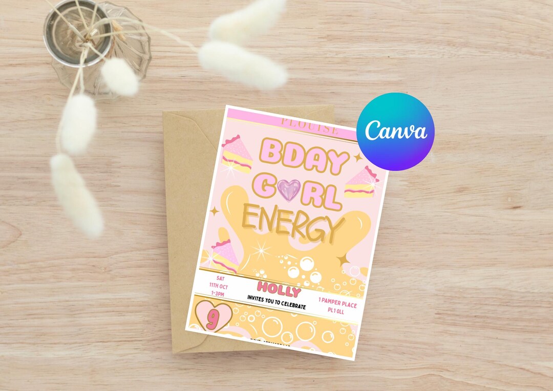 Girls Party Invitation, Plouise Party, Make up Party Invitation ...