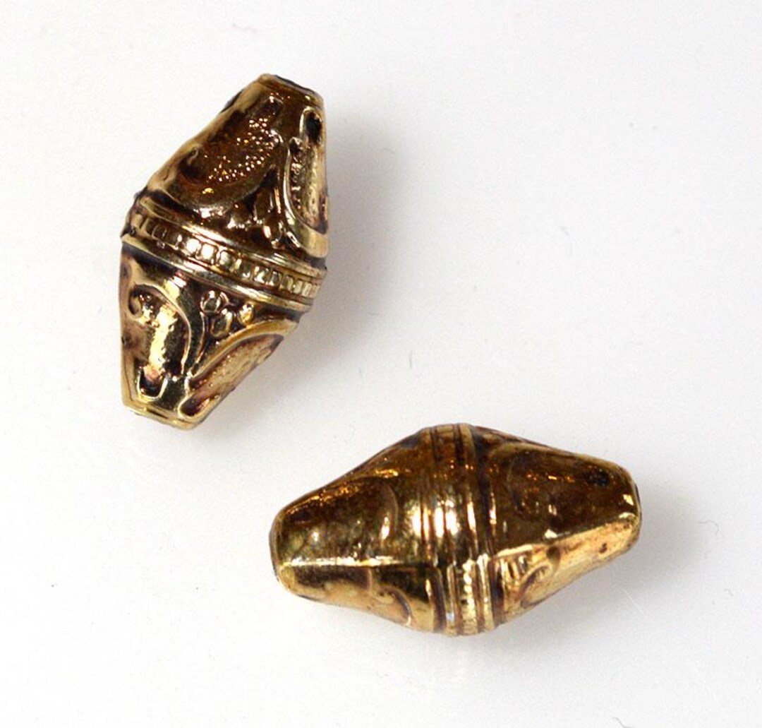 Victorian Antique Silver Electroformed Beads - Tapered Angle, 34 Pc Set ...