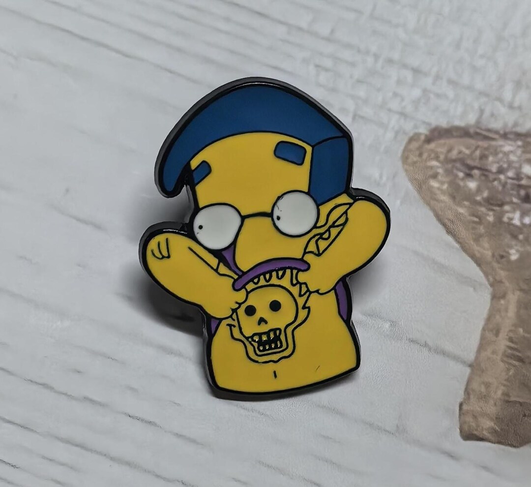 Cartoon Character Enamel Pin | Funny Lapel Badge | Quirky Gift for ...