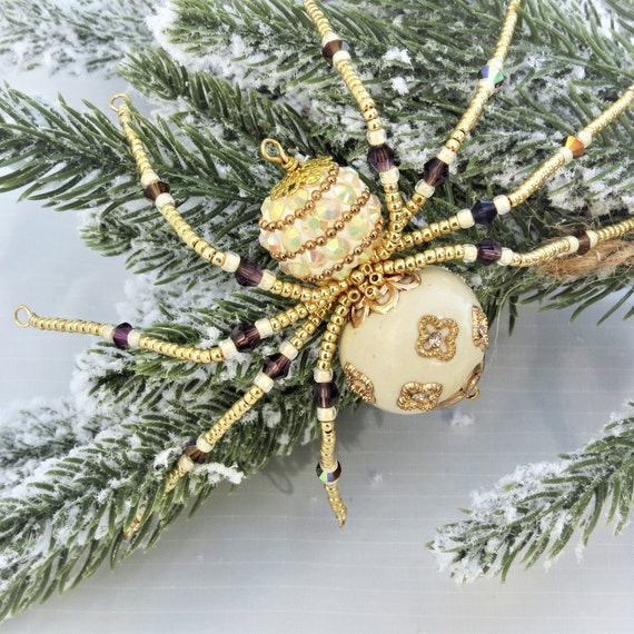 Christmas Tree Spider Ornament Christmas Spider Folk Art - Etsy
