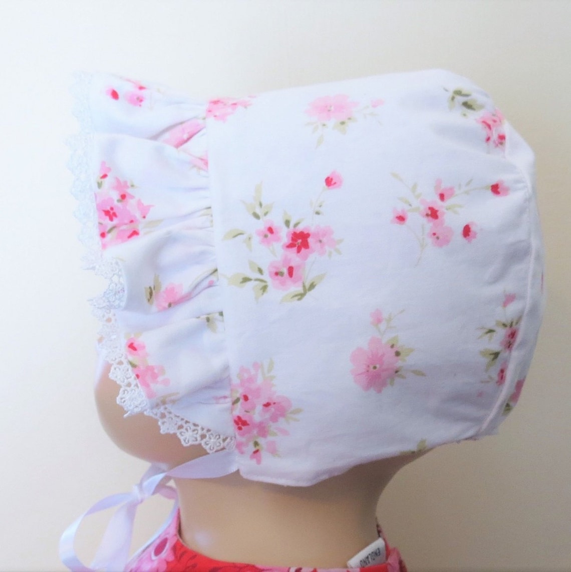 Bonnet Infant Bonnet Hat Girls Sun Bonnet Hat Reversible Baby - Etsy