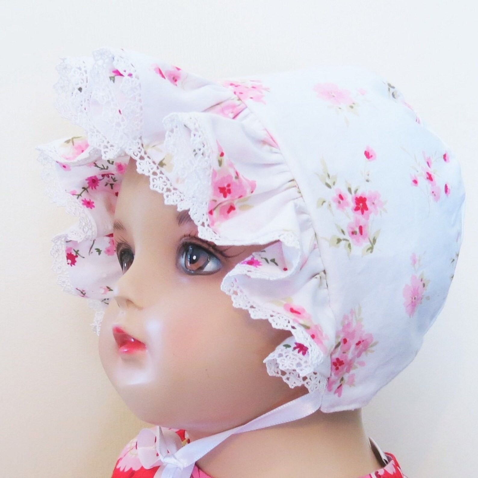 Bonnet Infant Bonnet Hat Girls Sun Bonnet Hat Reversible Baby - Etsy