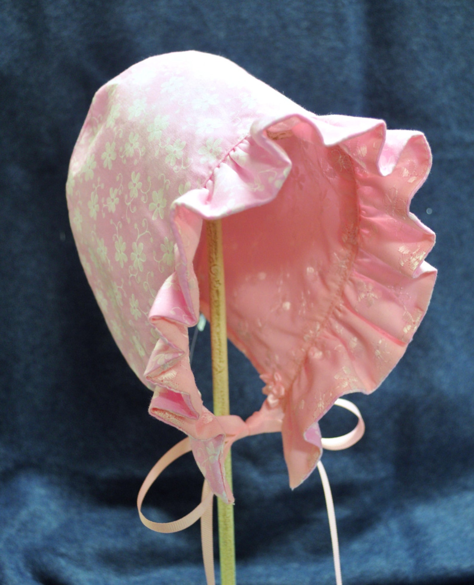 Bonnet Hat Infant Bonnet Reversible Sun Bonnet Hat Girl | Etsy