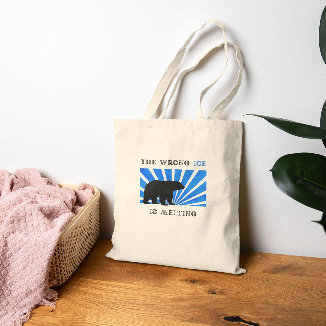 Anti-ice Canvas Tote Bag | Immigration Justice - Etsy