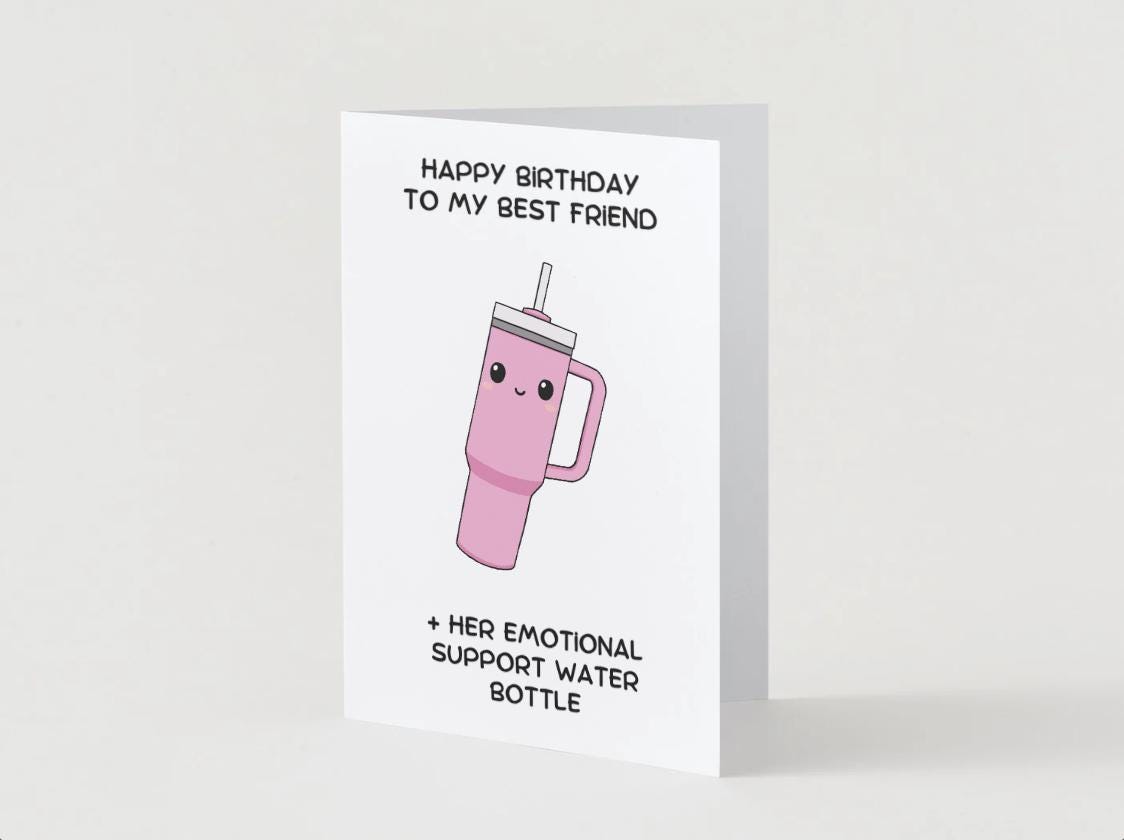 Funny Gen Z Birthday Card | Aesthetic Greeting Card for Friends, Bffs ...