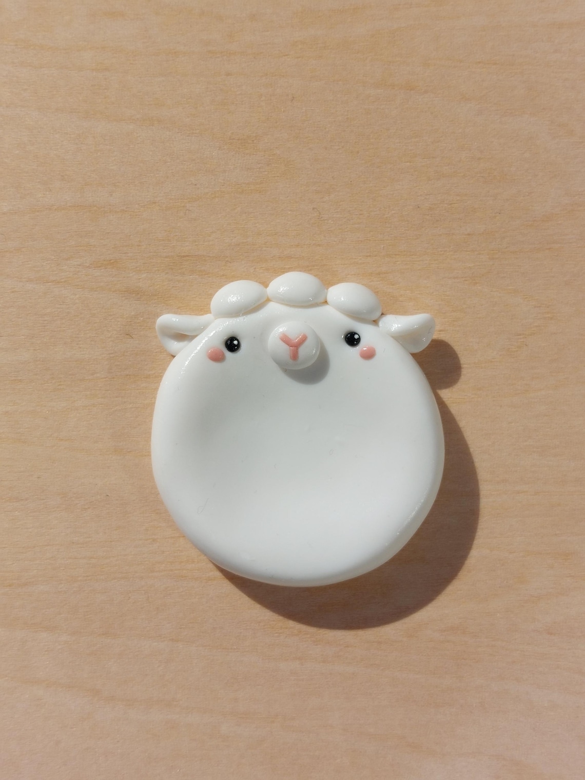 Handmade Sheep Worry Stone | Polymer Clay Fidget Toy | Anxiety and ...