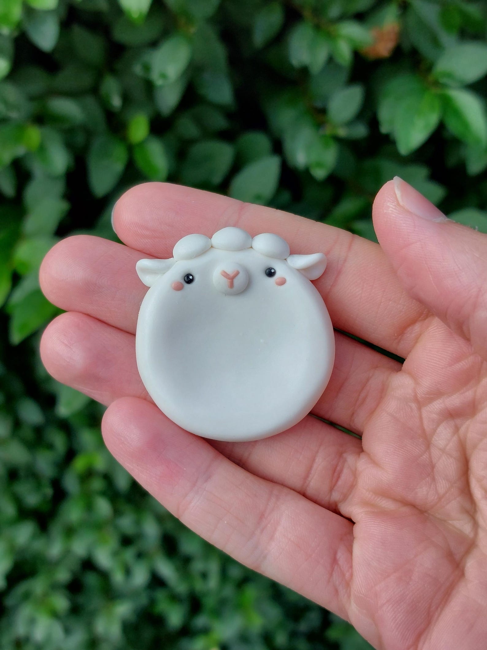 Handmade Sheep Worry Stone | Polymer Clay Fidget Toy | Anxiety and ...