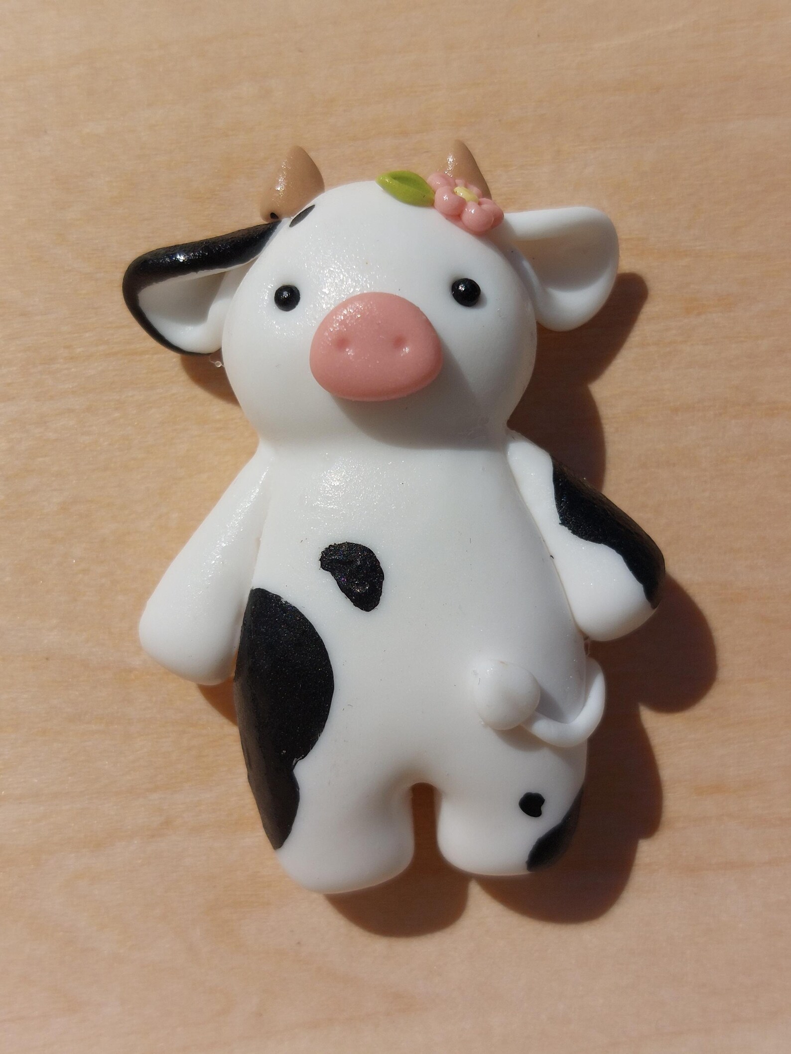 Sweet Cow Magnet | Handmade Polymer Clay Magnet | Cozy Fridge Decor - Etsy