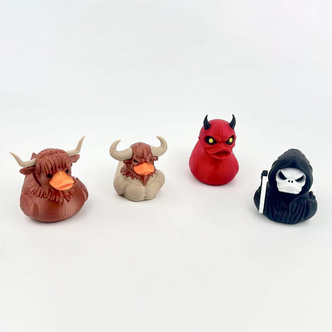 3D Printed Grim Reaper Duck – Halloween Duck Figurine – Spooky Desk ...