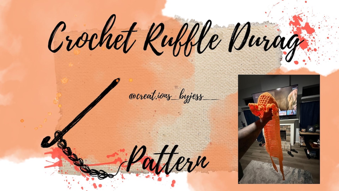 Crochet Ruffle Durag Pattern - Etsy