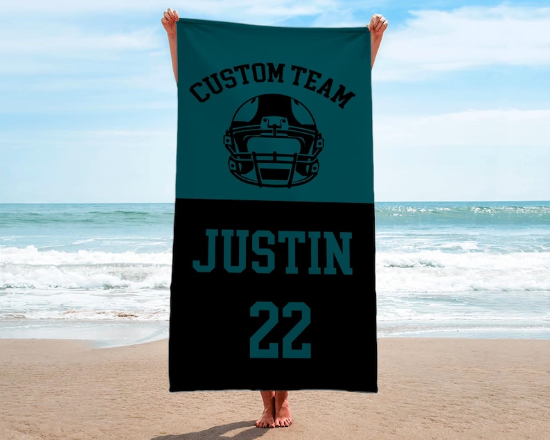 Personalized Football Team Towel, Custom Football Team Towel, Sports ...