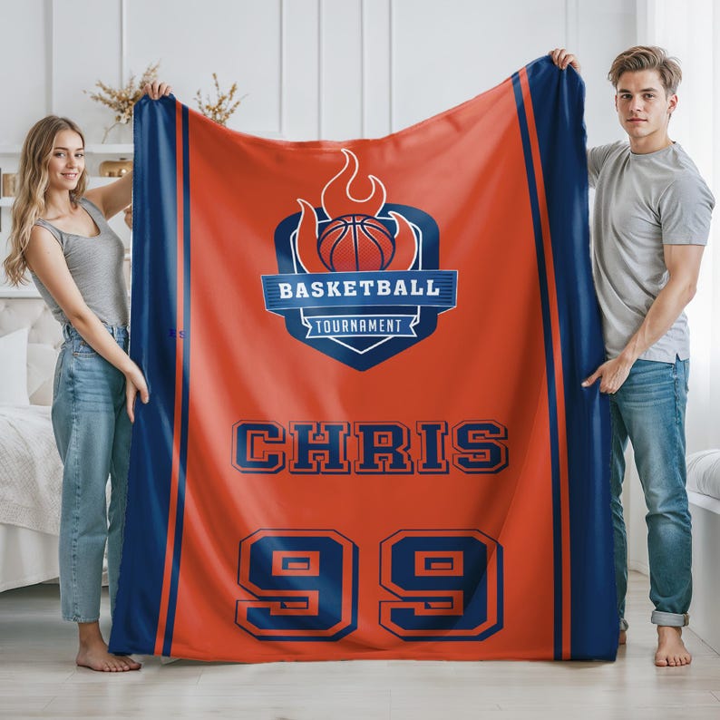 Custom Sports Team Logo Blanket, Personalized Baseball, Basketball ...