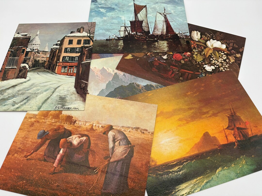 Set of 7 Conoco 8x10 Promotional Art Prints – 1960s Gas Station ...