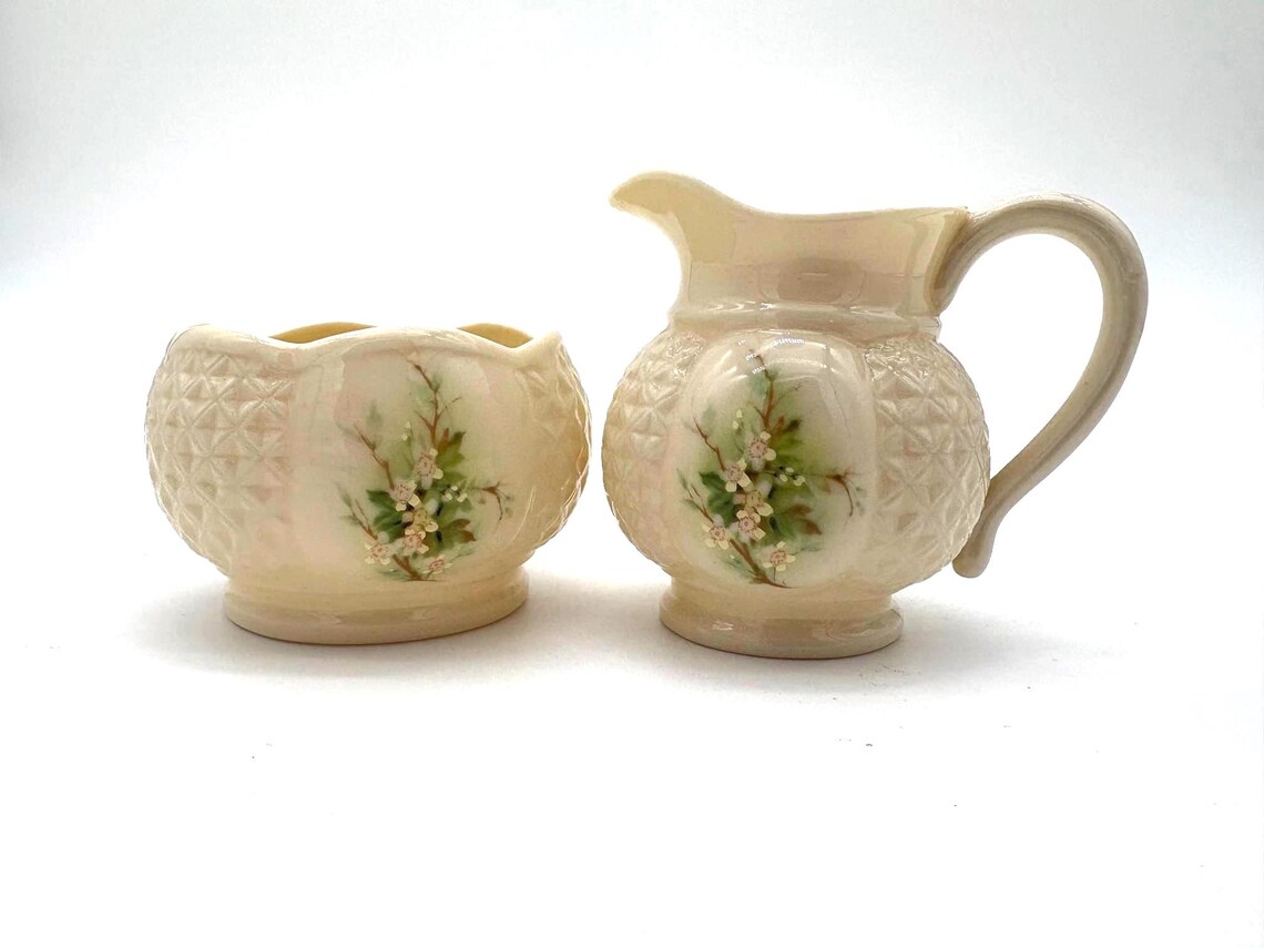 Donegal Parian China Creamer & Sugar Bowl Set – Hawthorn Pattern ...