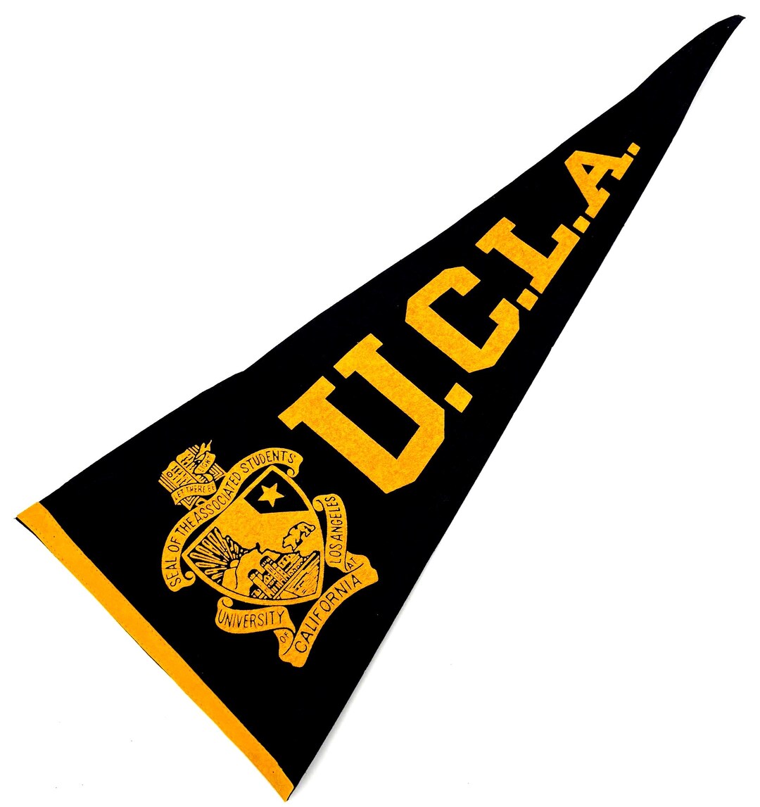 Vintage UCLA Felt Pennant: Mid-century University of California Decor ...