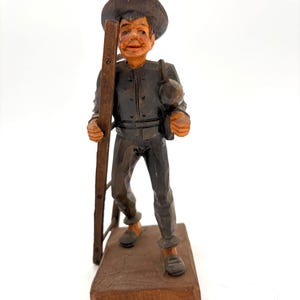 Hand-carved Chimney Sweep Figurine – Black Forest / Brienz Folk Art ...