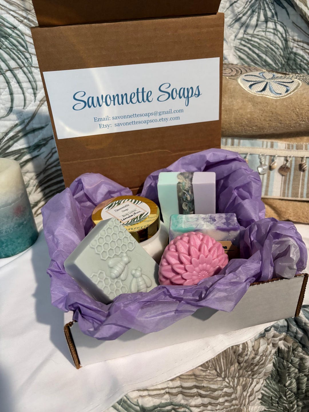 Handmade Soaps and Body Lotion Gift Box FREE SHIPPING - Etsy