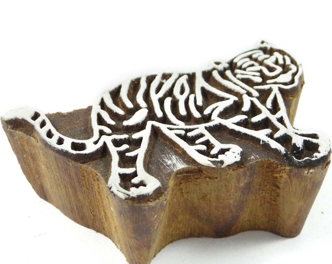 Hand Carved Printing Block, Textile Printing Block, Wooden Stamp ...