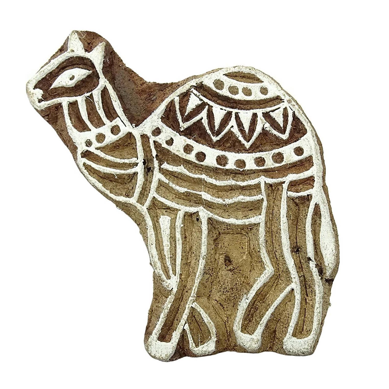 Indian Art Hand Carved Camel Pattern Wooden Printing Block | Etsy