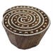 Round Shape Pattern Traditional Wooden Printing Block - Etsy