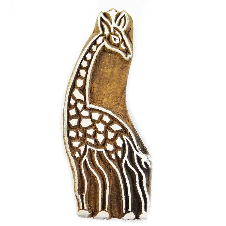 Designer Stamp Zebra Shape Wooden Printing Block Textile - Etsy
